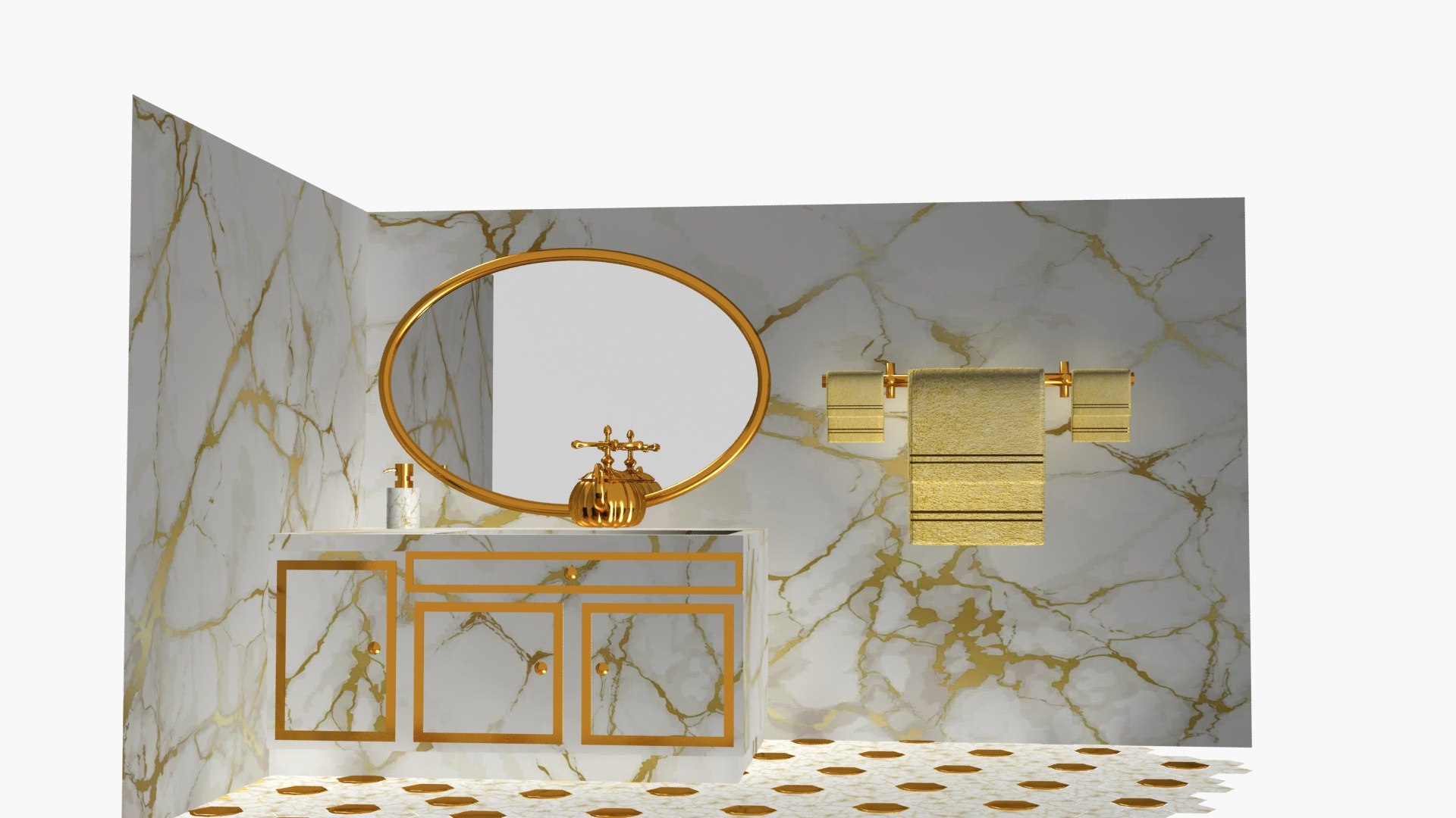 3D Fancy Sink Tap Model - TurboSquid 2201603