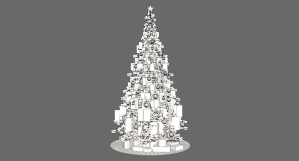 christmas tree obj