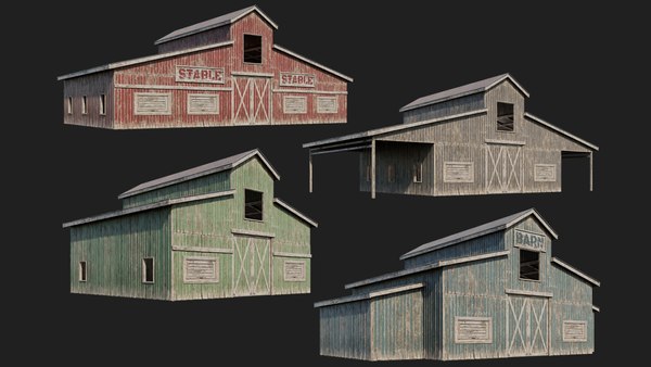 Barn Blender Models for Download | TurboSquid