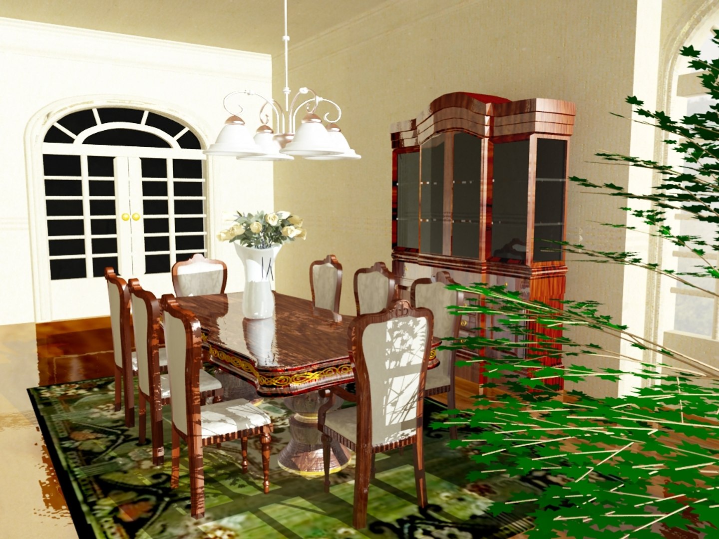 3d Model Classic Dining Room