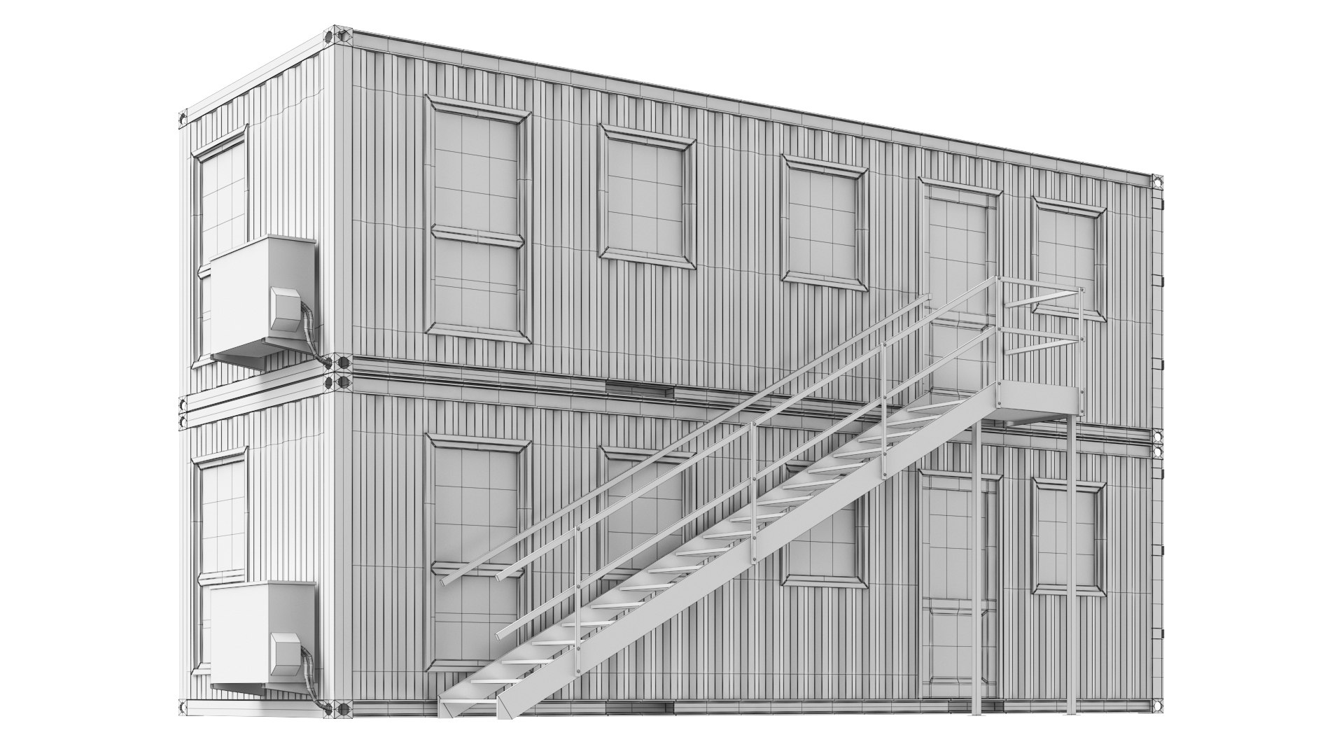 3D Model Detailed Portable Building - TurboSquid 2248929
