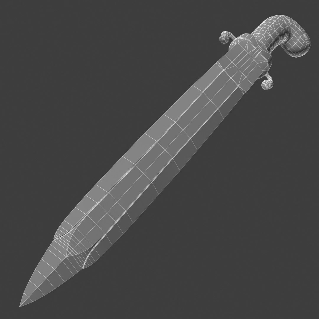 3d Model Original Dagger