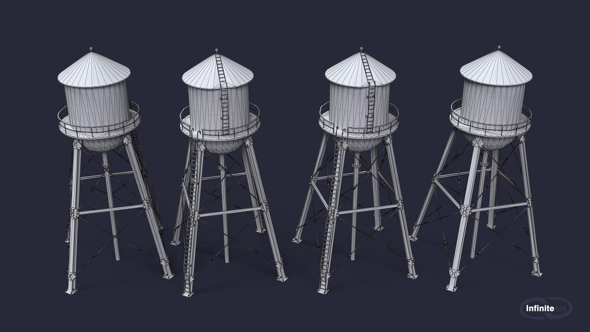 Water Tower Model - TurboSquid 1906790