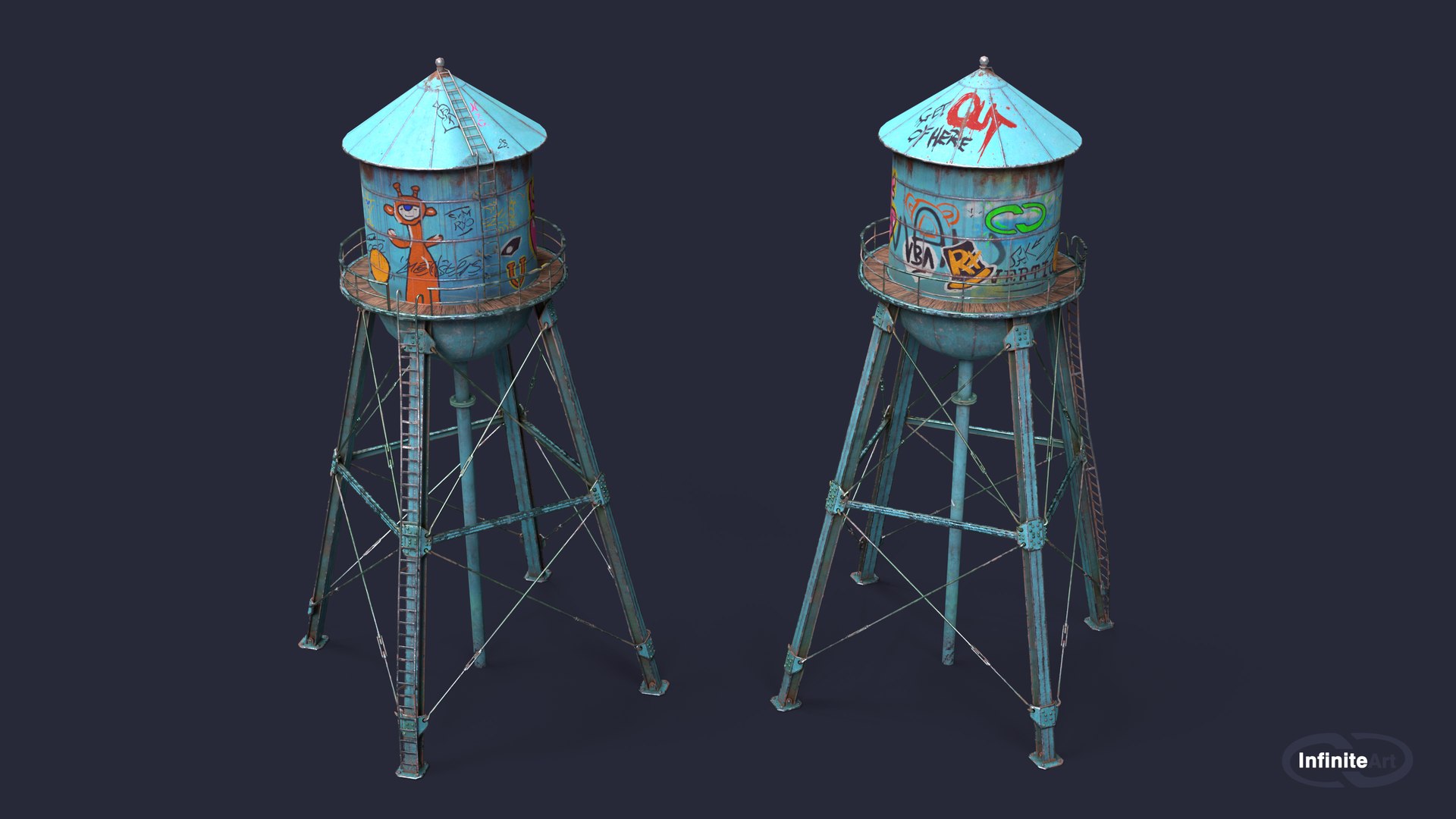 Water Tower Model - TurboSquid 1906790
