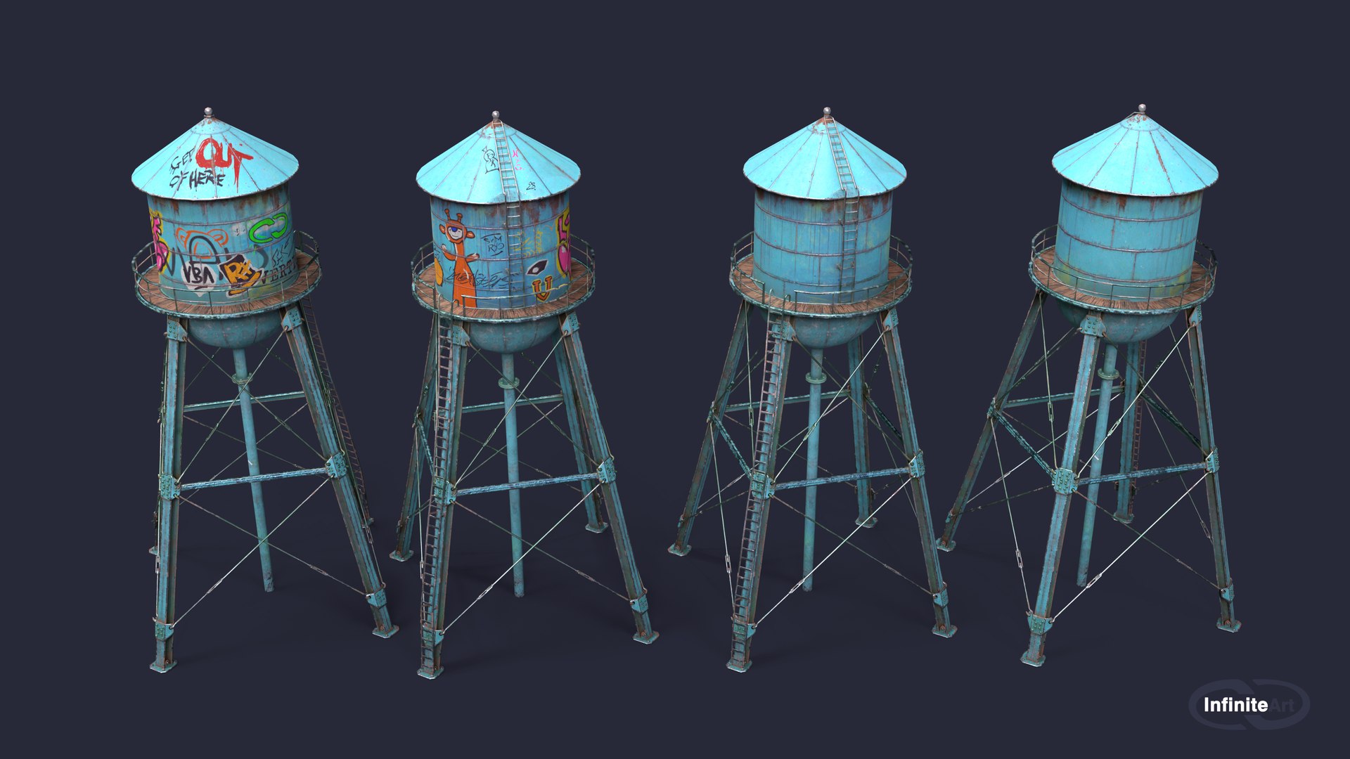 Water Tower Model - TurboSquid 1906790