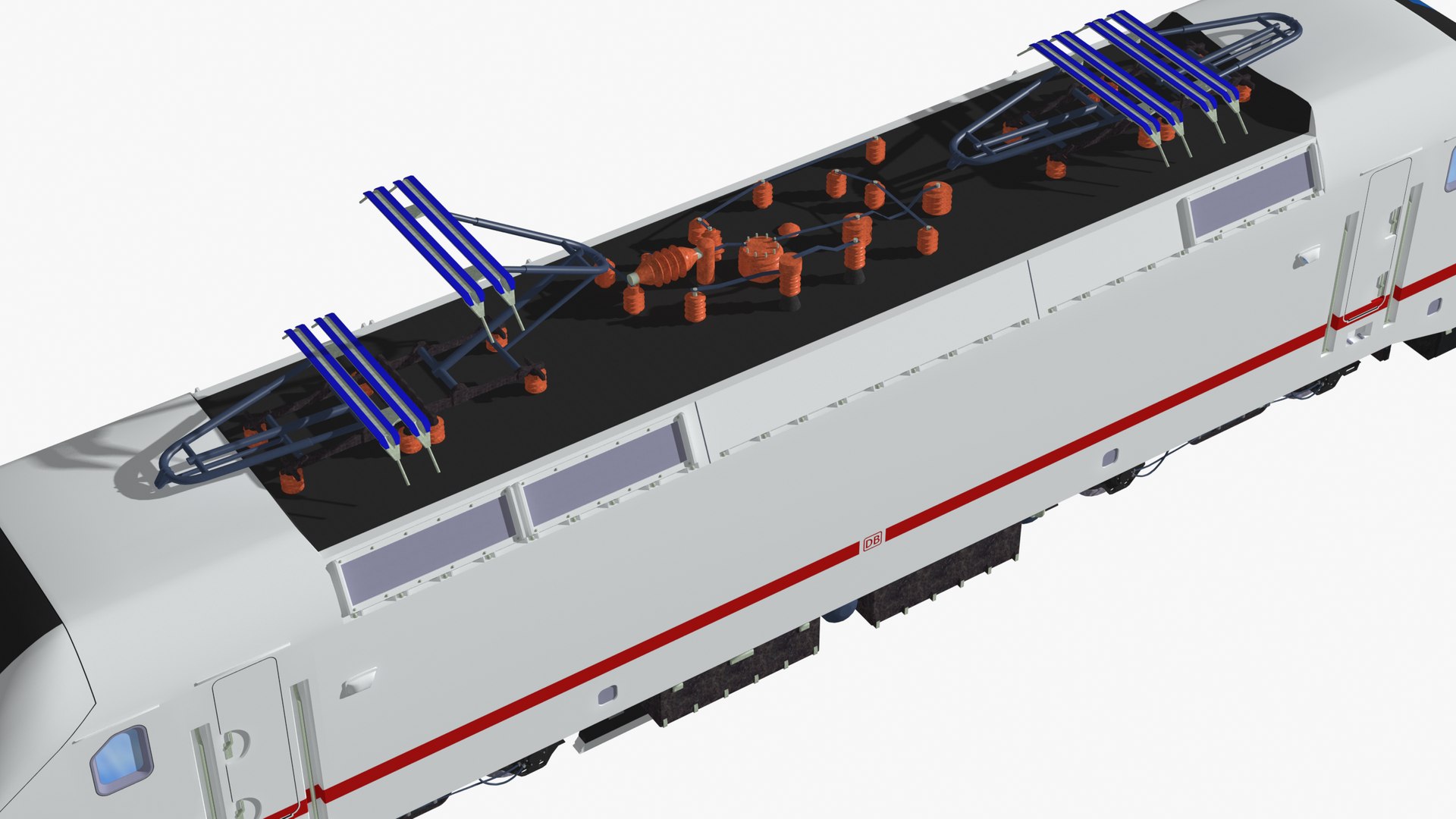 3D model talgo db class 105 electric locomotive - TurboSquid 2159664