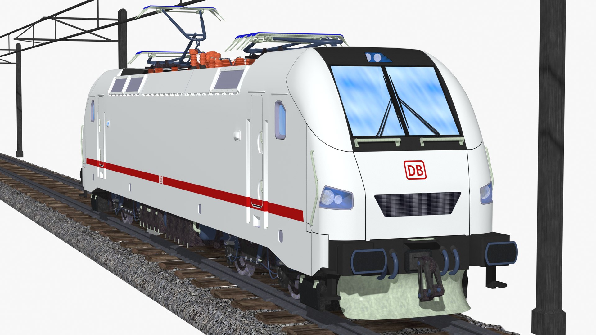 3D model talgo db class 105 electric locomotive - TurboSquid 2159664
