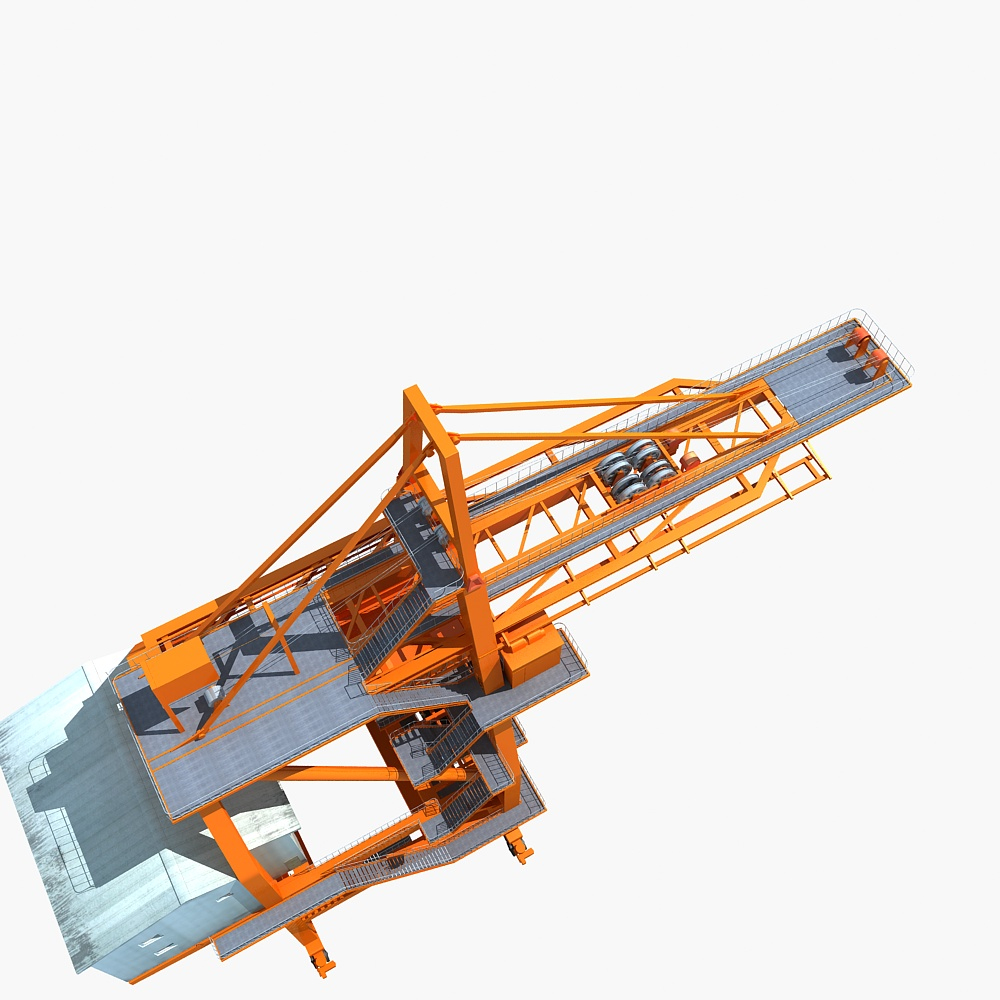 Ship unloader crane 3D model - TurboSquid 1389247