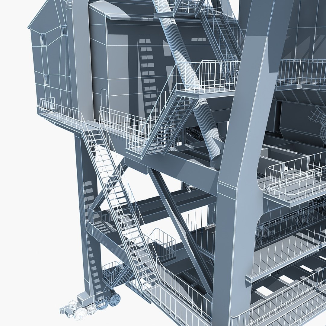 Ship Unloader Crane 3D Model - TurboSquid 1389247