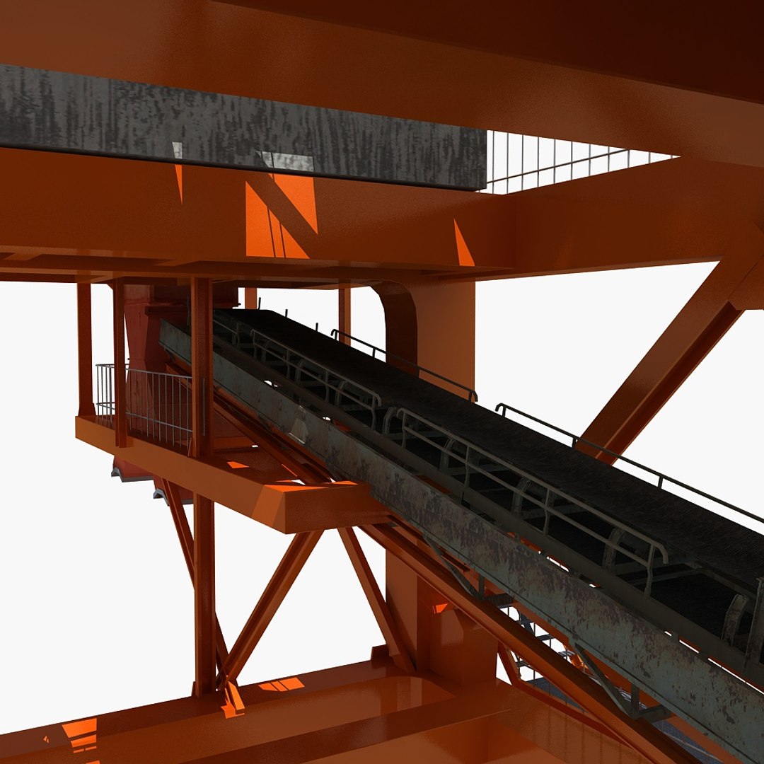 Ship Unloader Crane 3D Model - TurboSquid 1389247