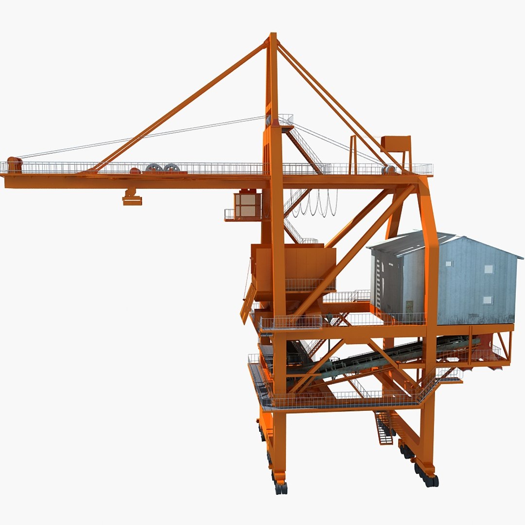 Ship Unloader Crane 3D Model - TurboSquid 1389247