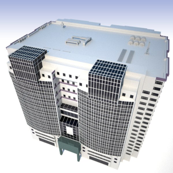 3d building modern sci-fi