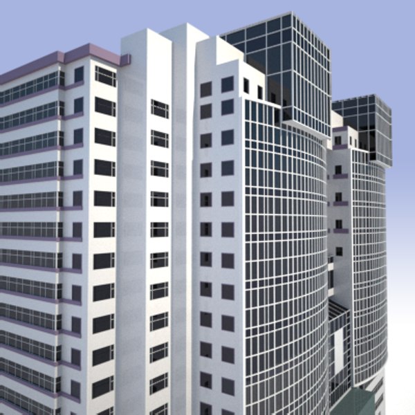3d building modern sci-fi