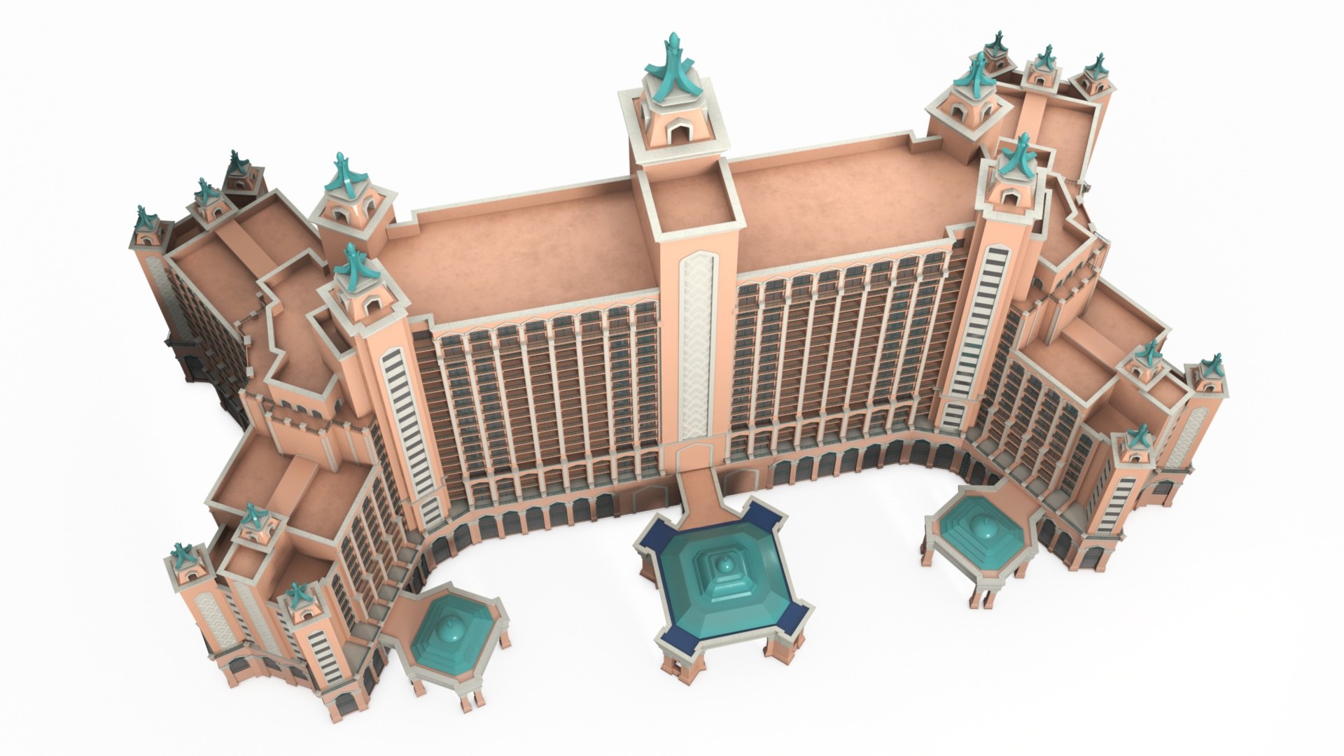 Traditional Middle Eastern Hotel 3D Model - TurboSquid 2366116