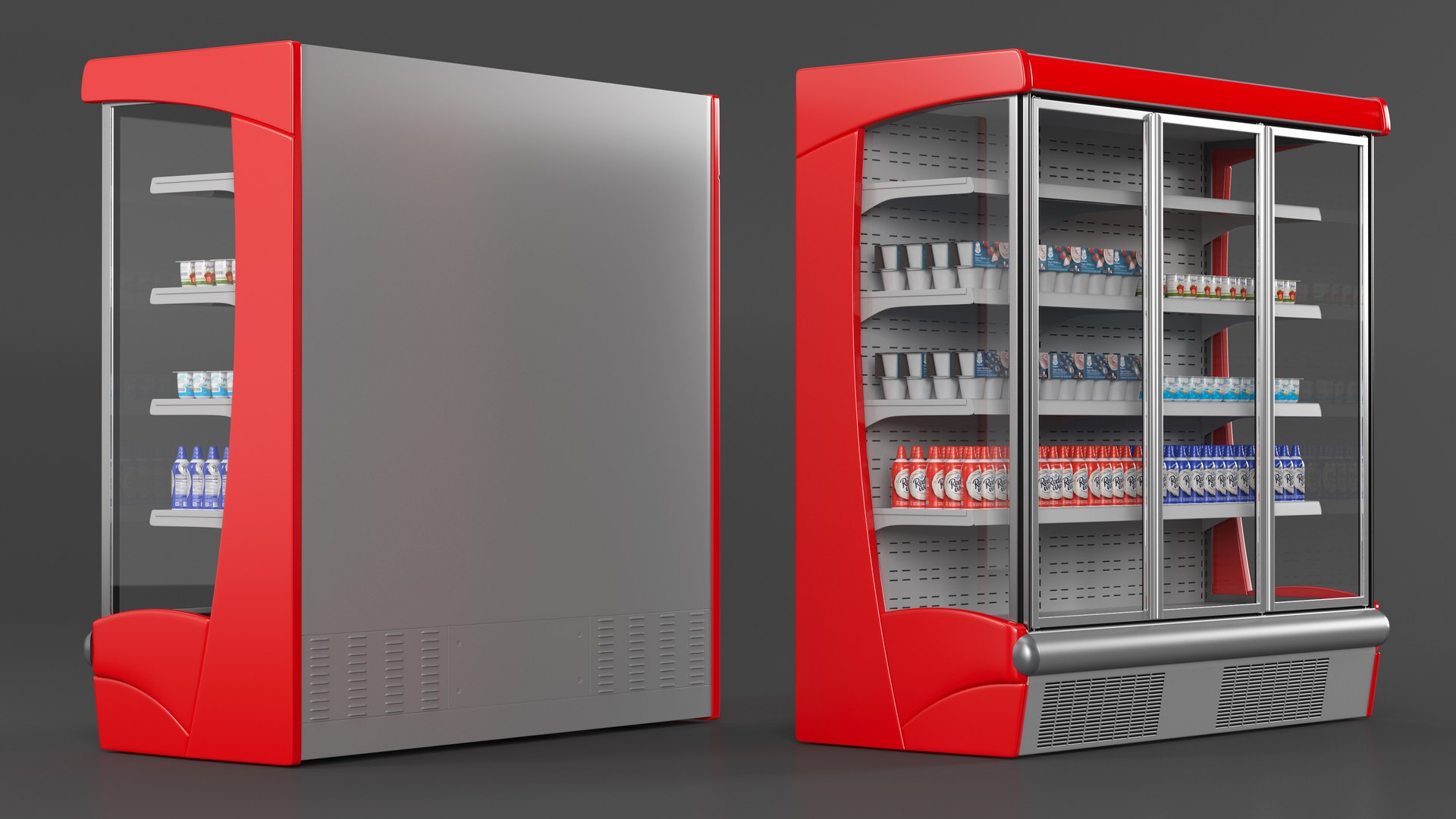 3D Model Multideck Display Showcase Chiller - TurboSquid 2117307