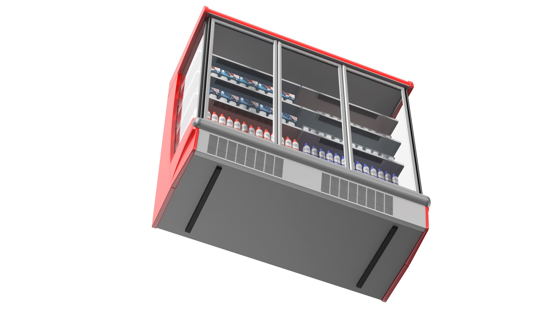 3D model Multideck Display Showcase Chiller - TurboSquid 2117307
