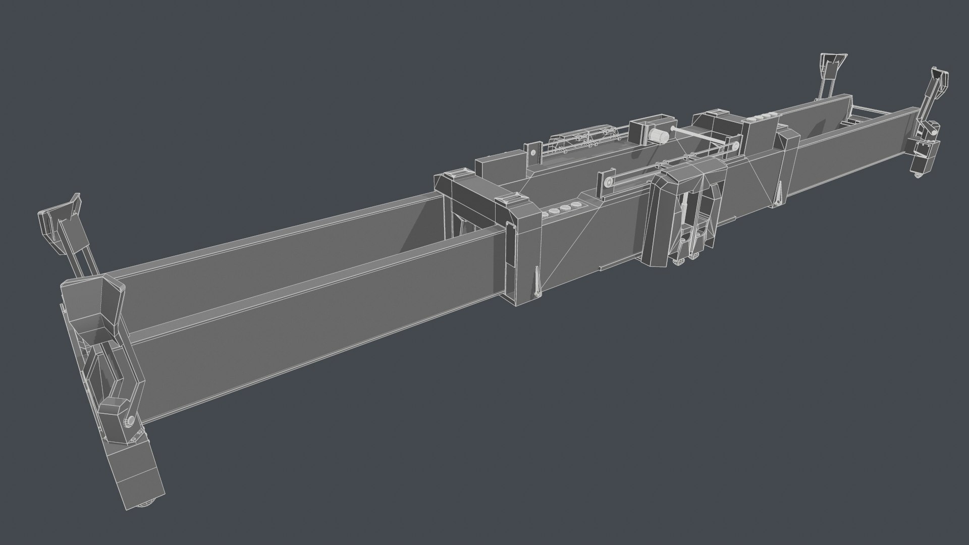 Container Spreader 3D Model - TurboSquid 1960821