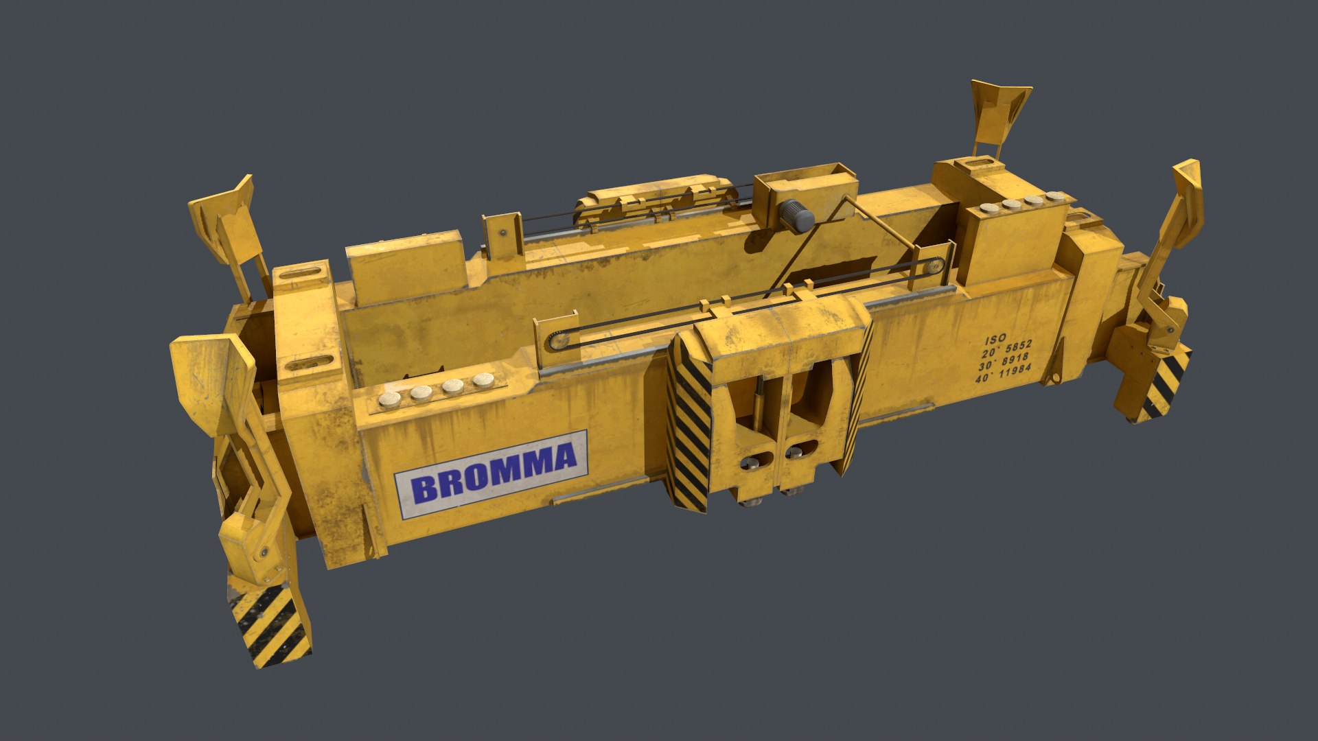 Container Spreader 3D Model - TurboSquid 1960821