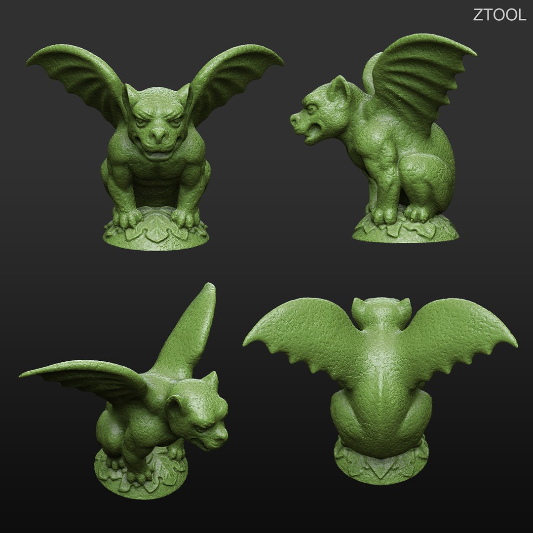 gargoyle pack 3d model