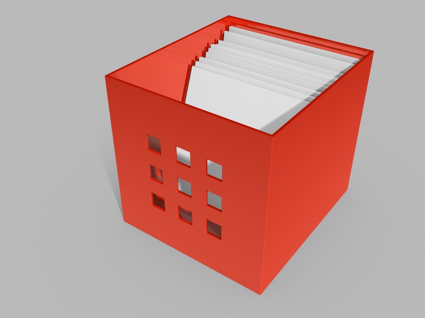 3d Red Box