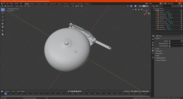 Boxing bell 3D model - TurboSquid 1705038