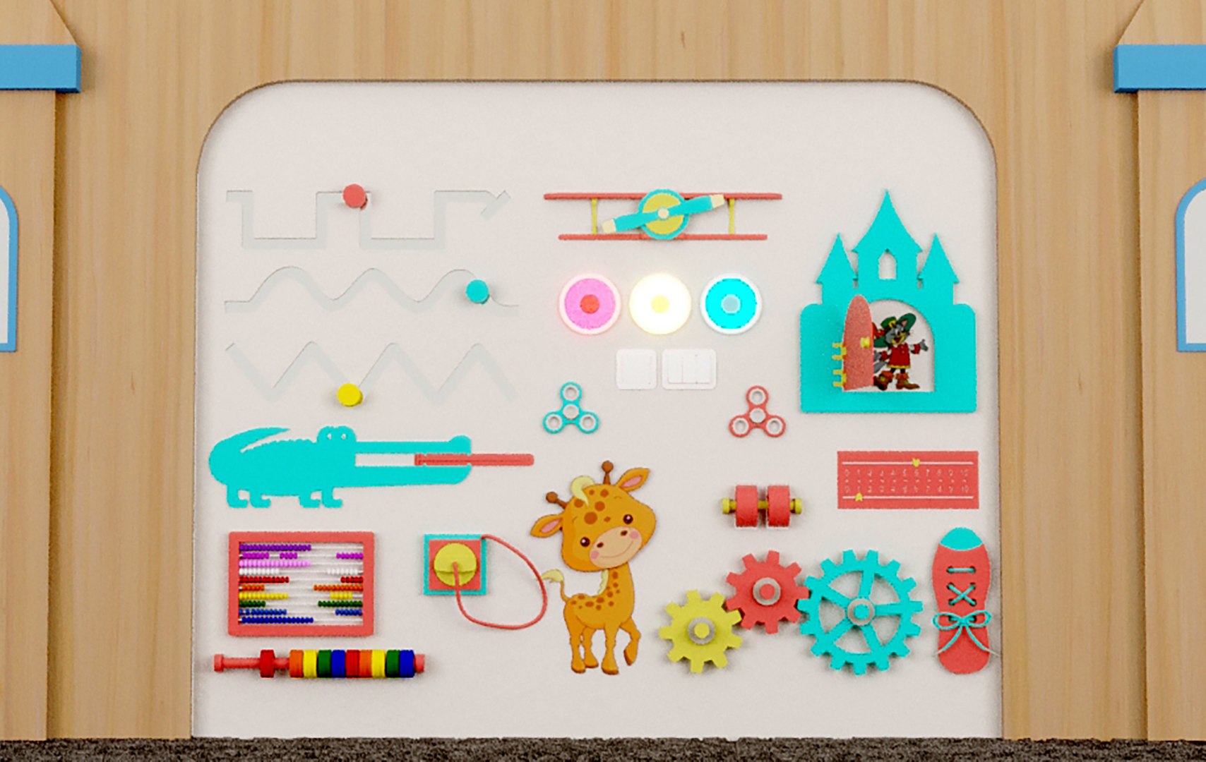 Childrens Game Play Bord Design Models Animated 3D - TurboSquid 2179569