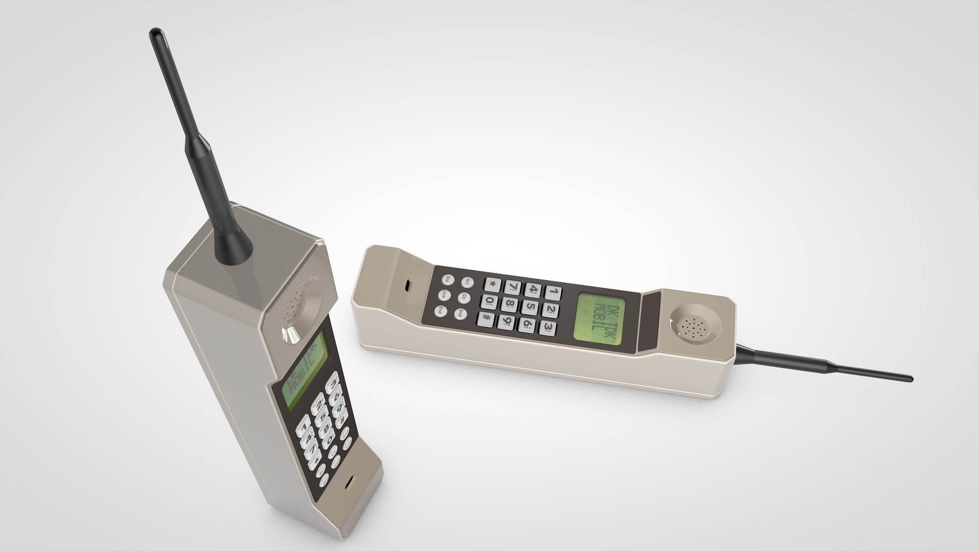3d Model Of Brick Cell Phone