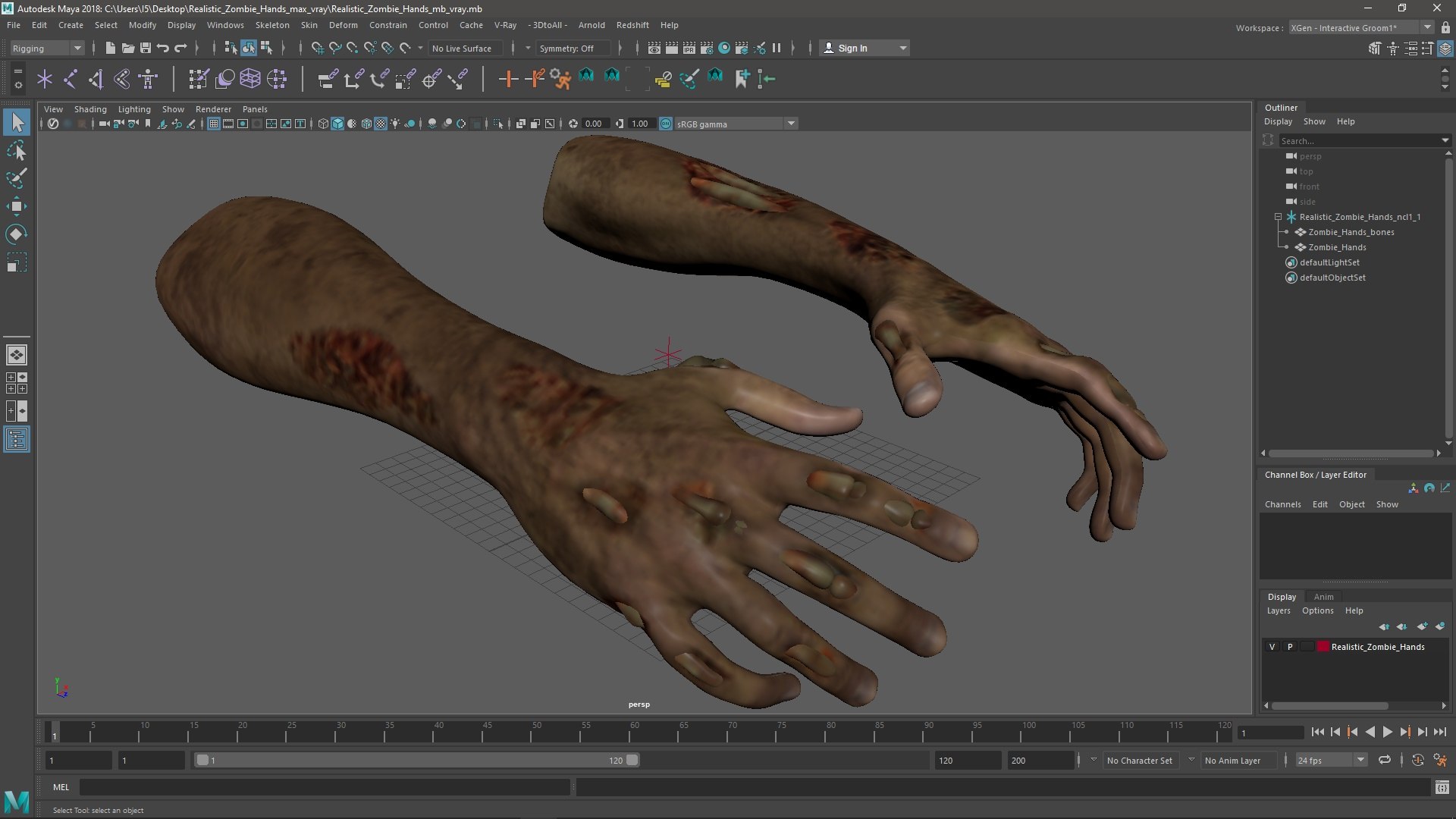 3D Realistic Zombie Hands Model - TurboSquid 2335594