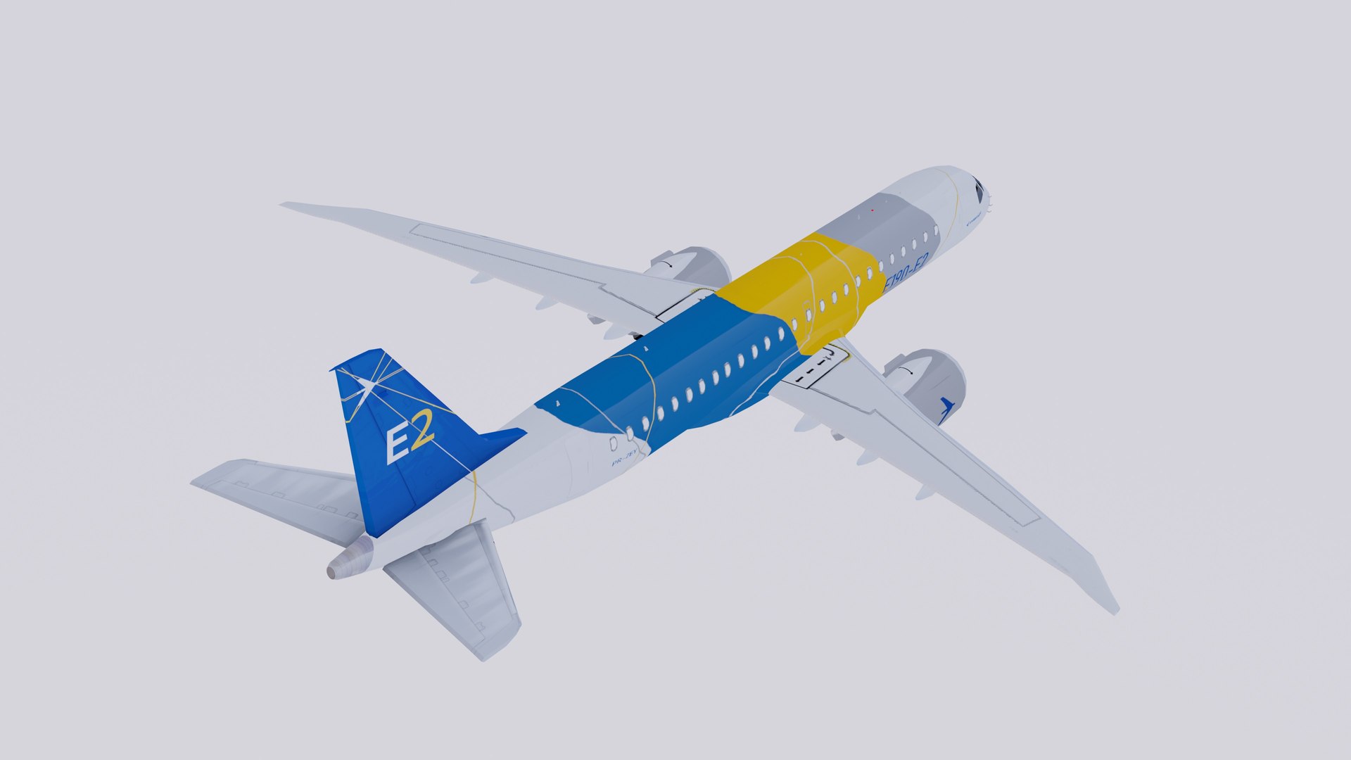 3D Model Embraer Color - TurboSquid 1574547