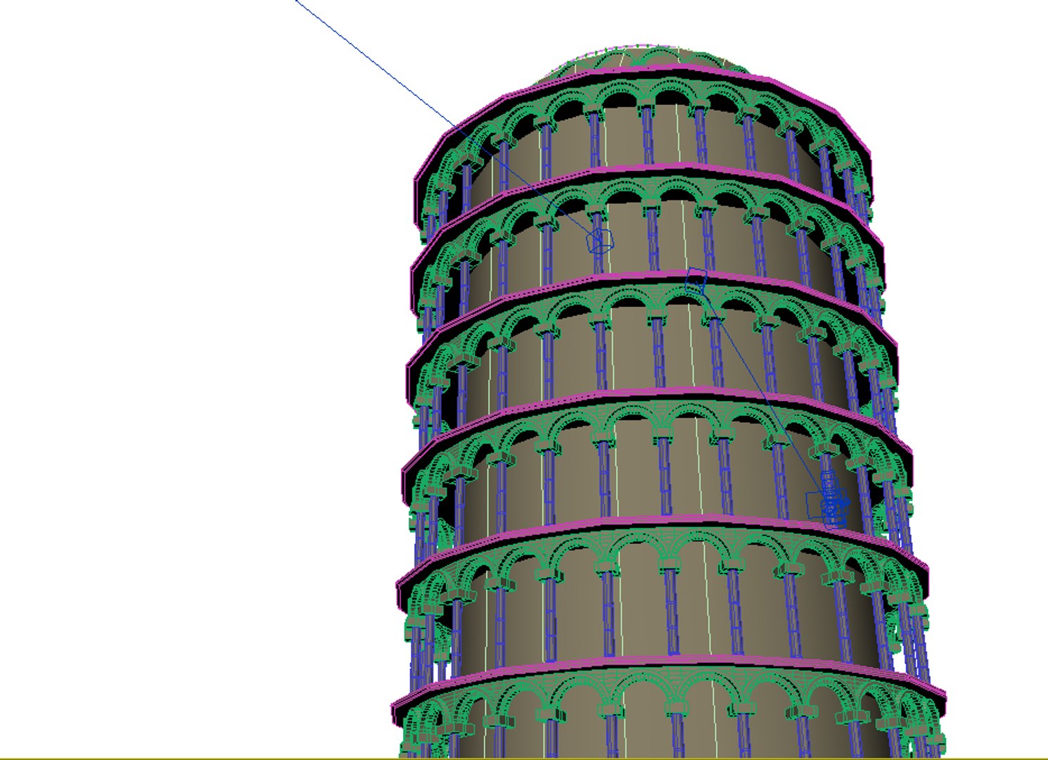 Leaning Tower Pisa 3d Model