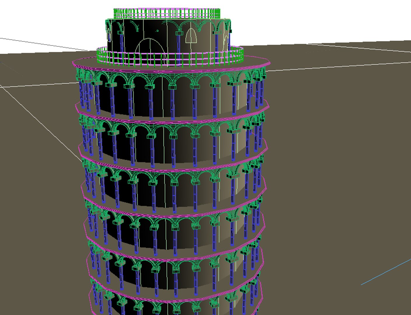 Leaning Tower Pisa 3d Model