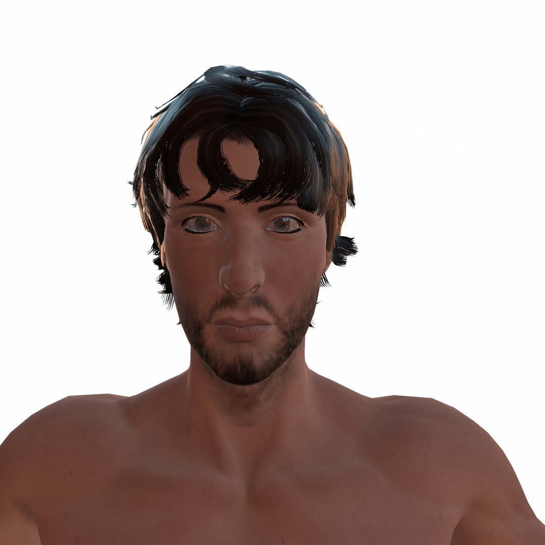 3d Ready Scruffy Male Character