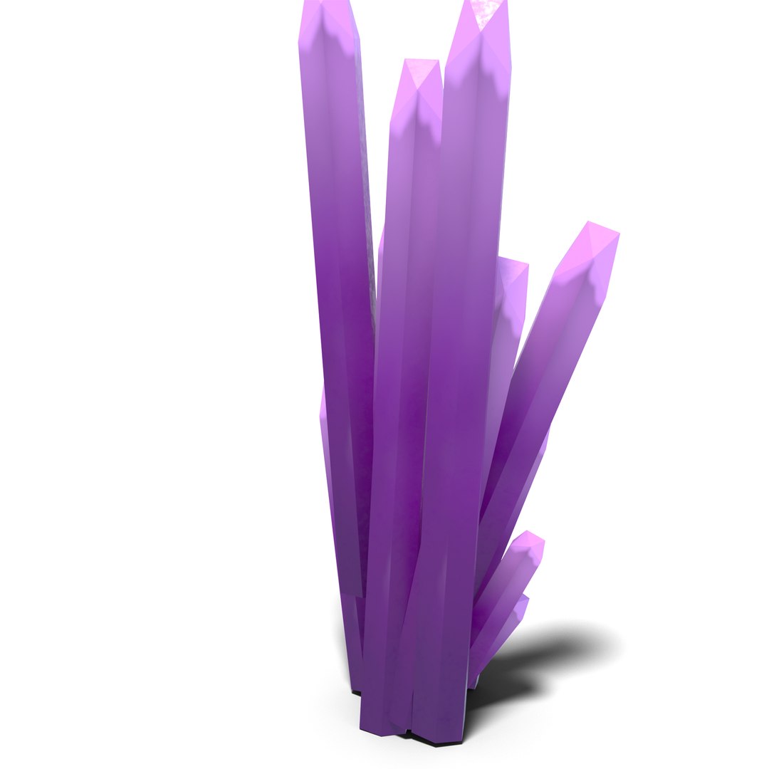 3D Purple Crystal Model - TurboSquid 2091423