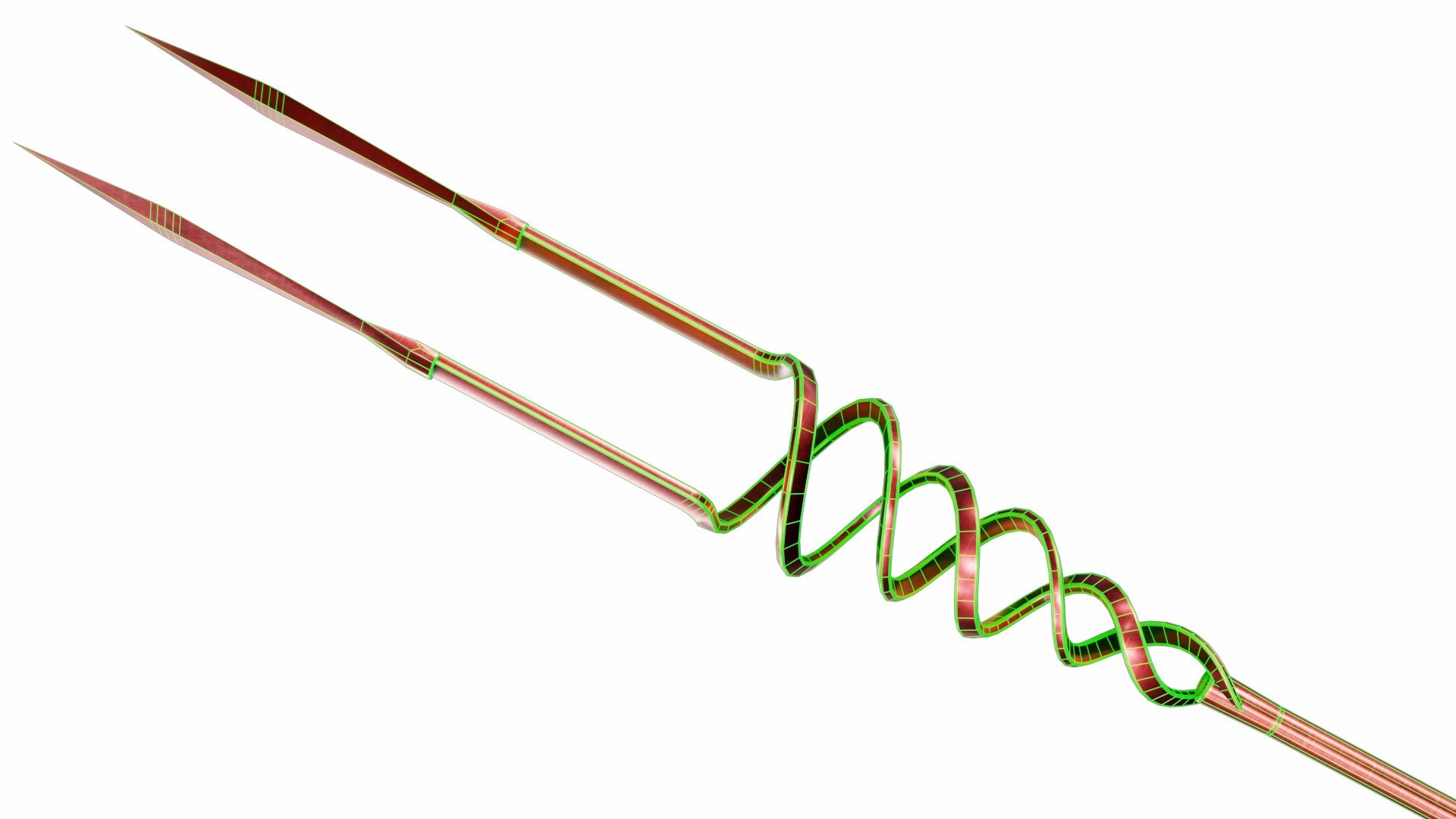 3D Spiral Spear - TurboSquid 2090278