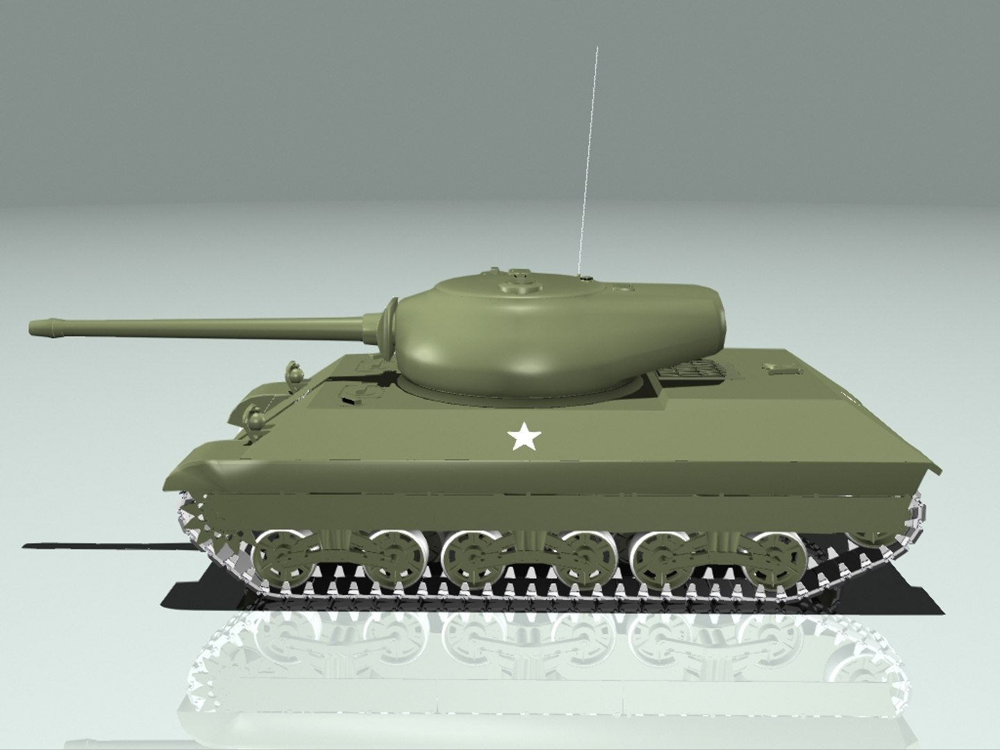 3d wwii tank destroyer m10 model