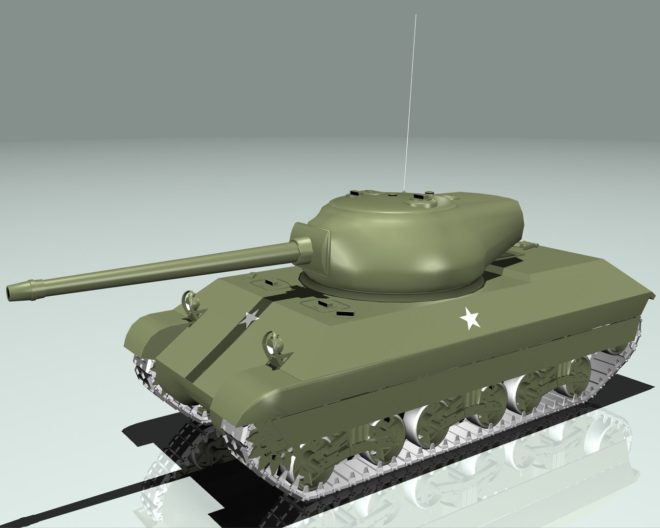 3d wwii tank destroyer m10 model