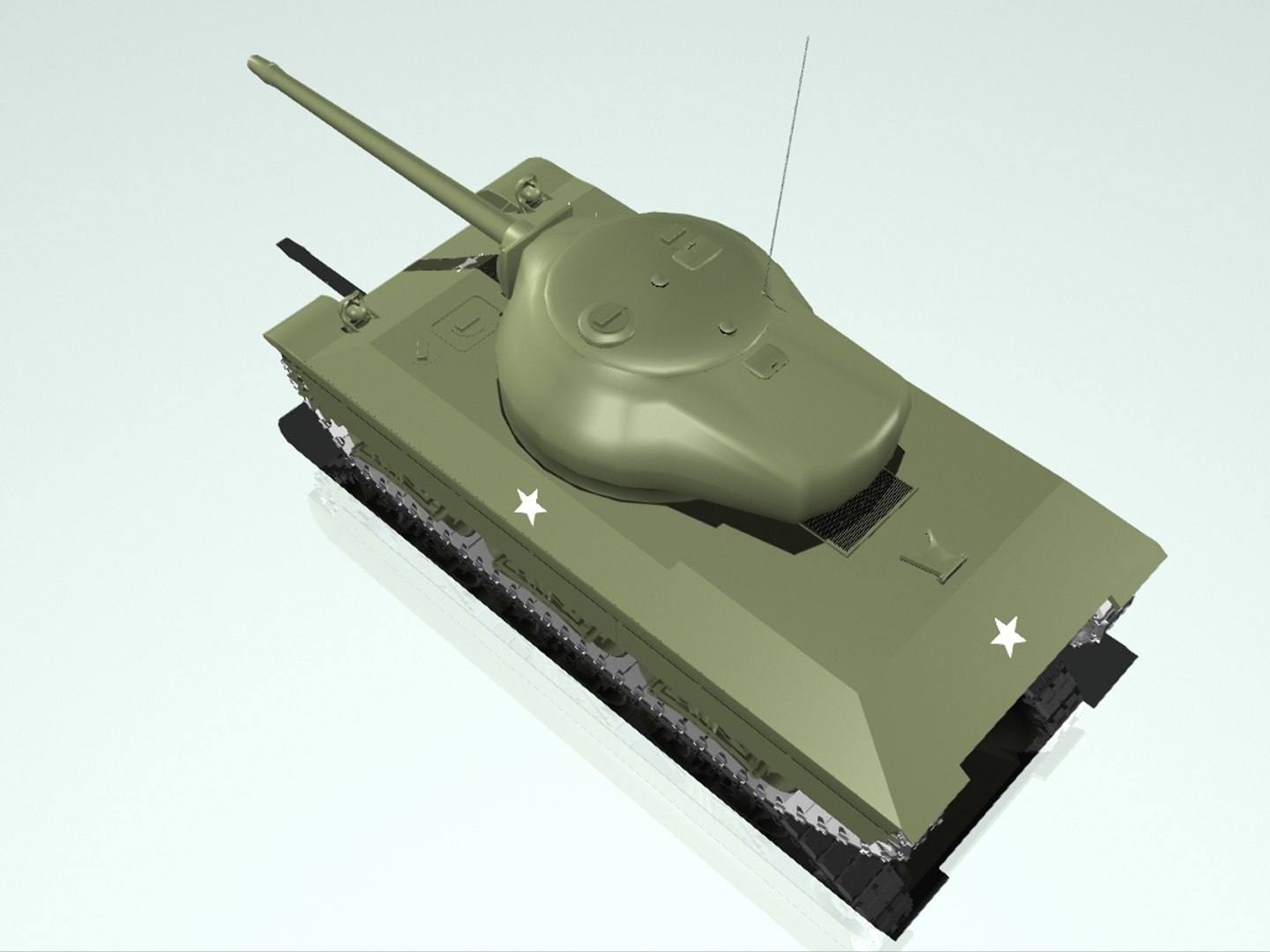 3d wwii tank destroyer m10 model