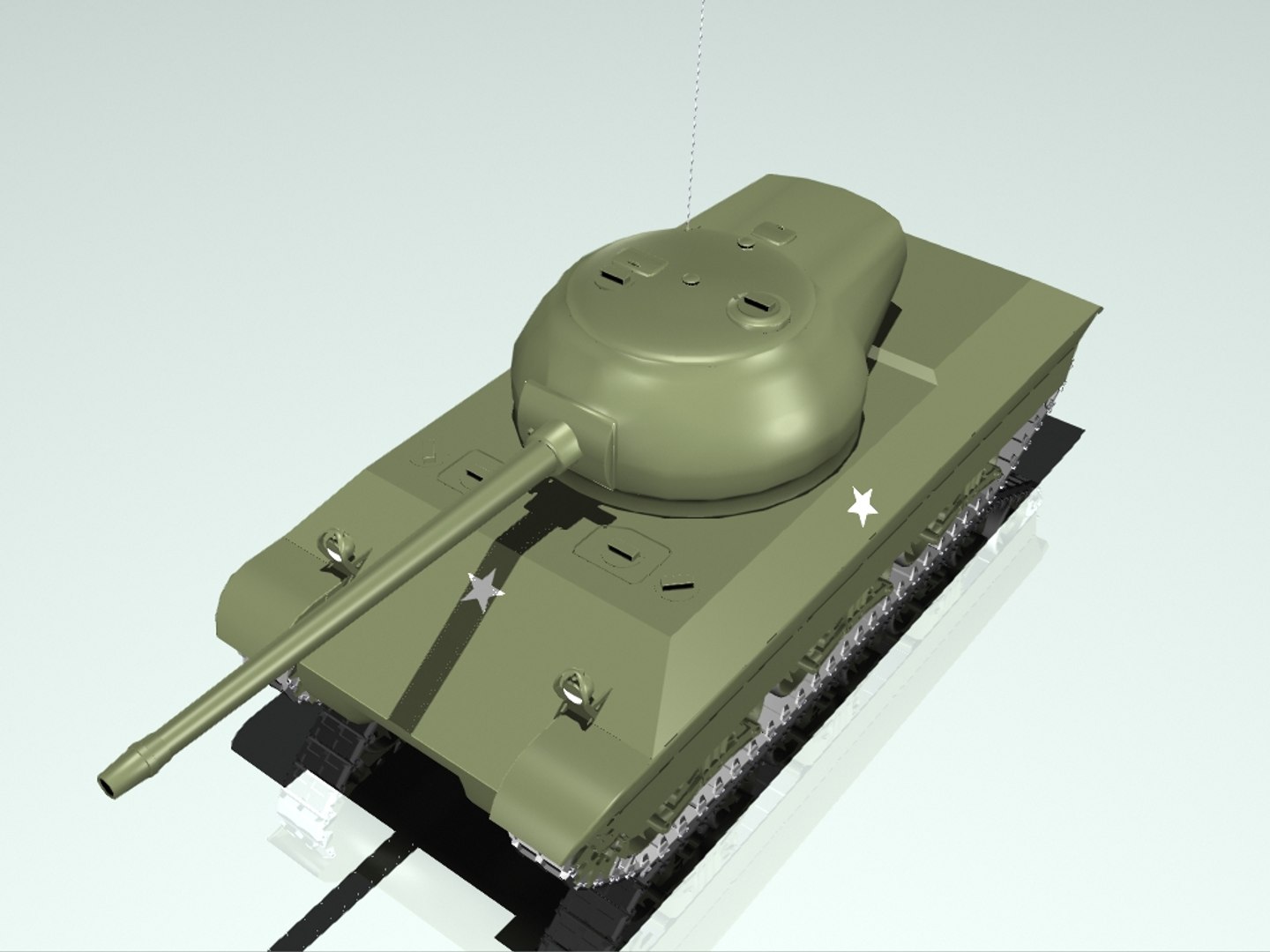 3d wwii tank destroyer m10 model