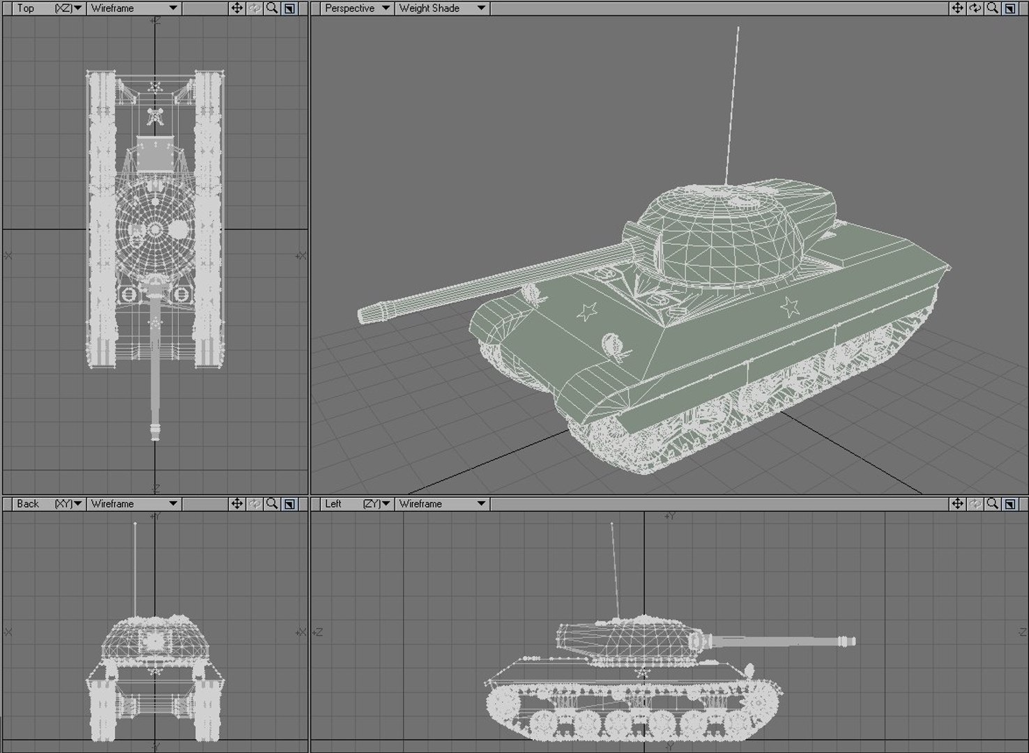 3d wwii tank destroyer m10 model