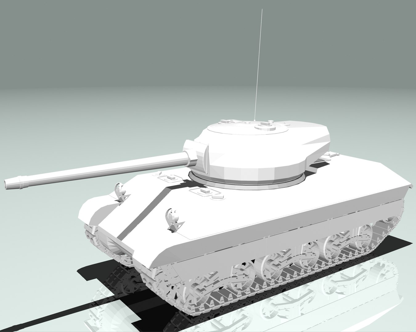 3d wwii tank destroyer m10 model
