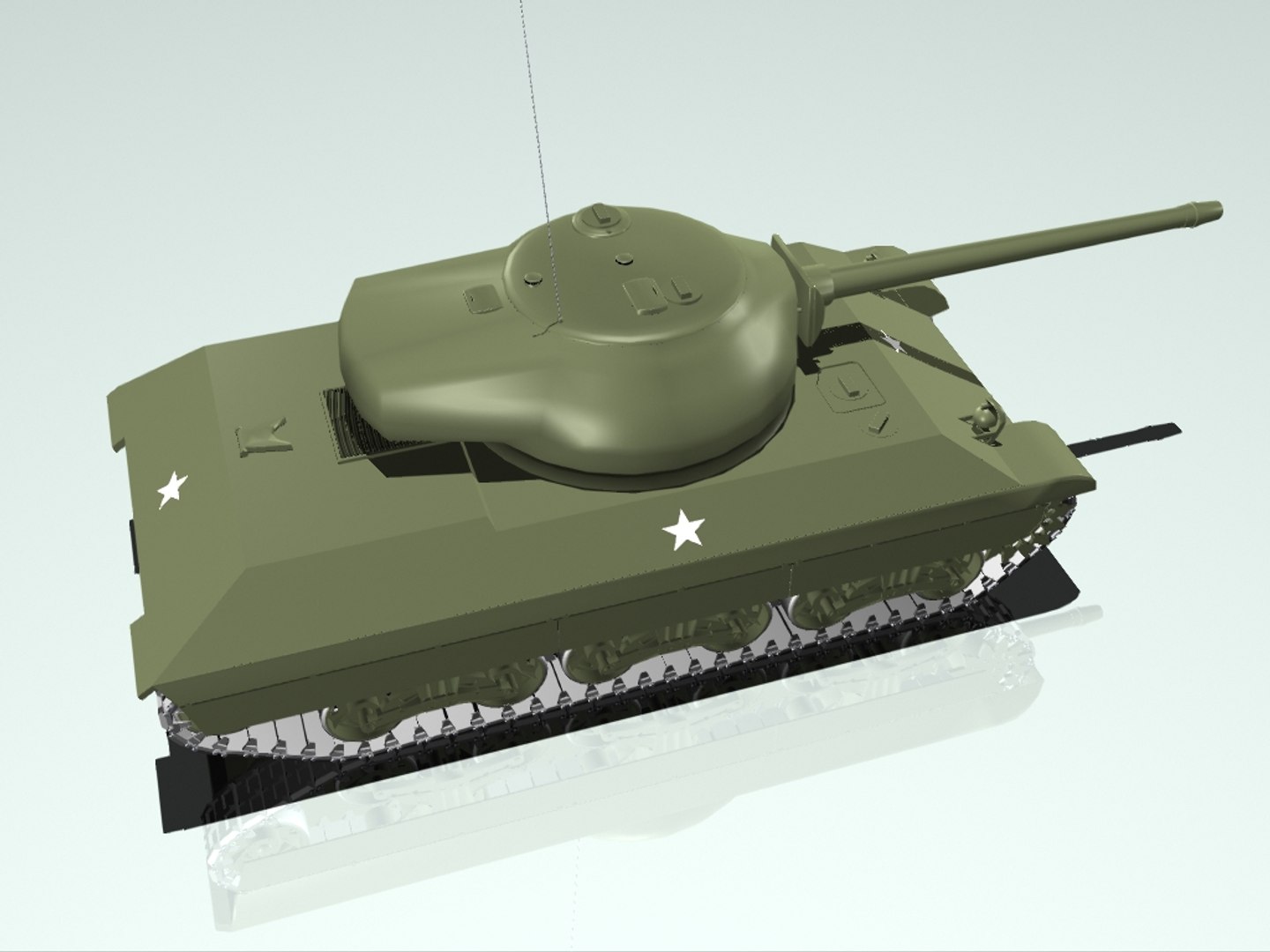 3d wwii tank destroyer m10 model