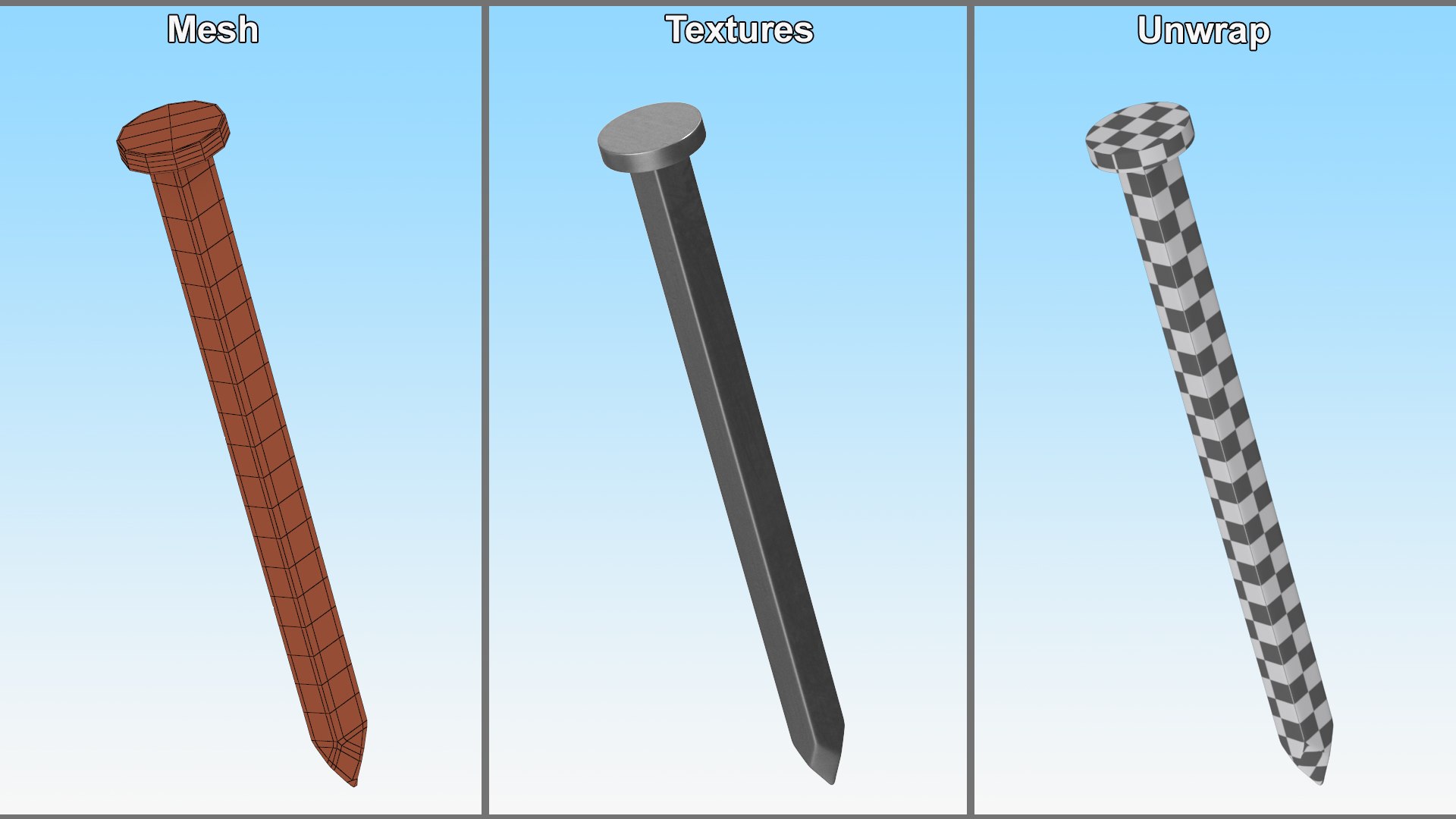 3D Trim Nails - TurboSquid 2059885