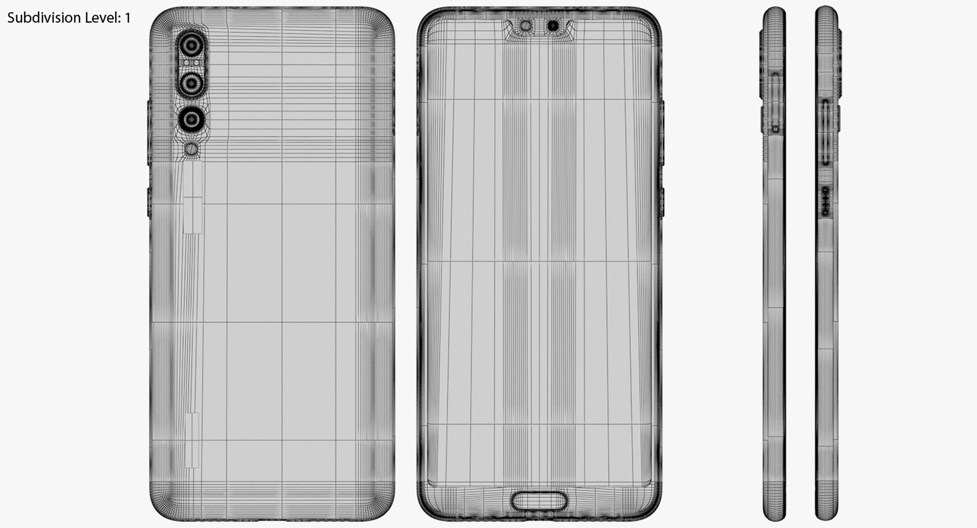 Realistic Huawei P20 Pro 3D Model - TurboSquid 1271583