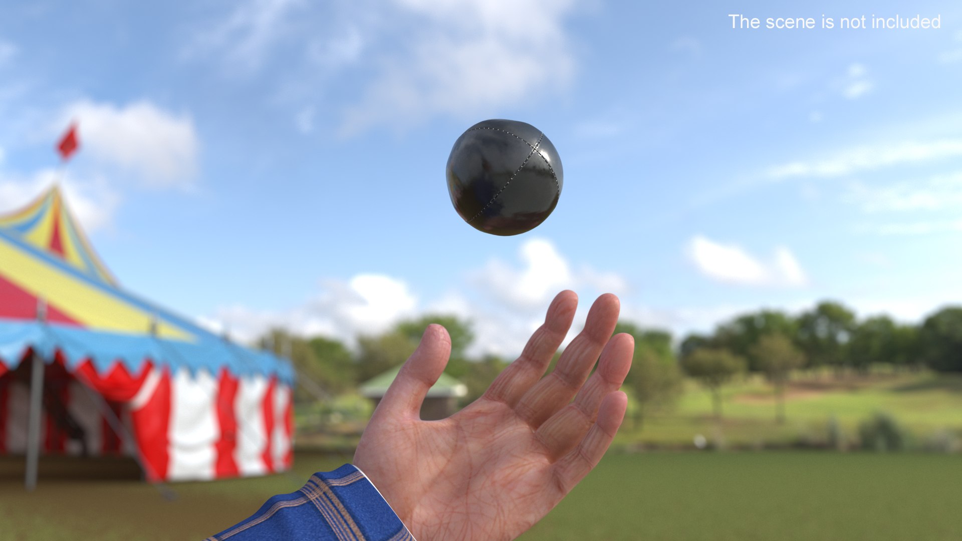 3D Single Juggling Ball Black Model - TurboSquid 2296524