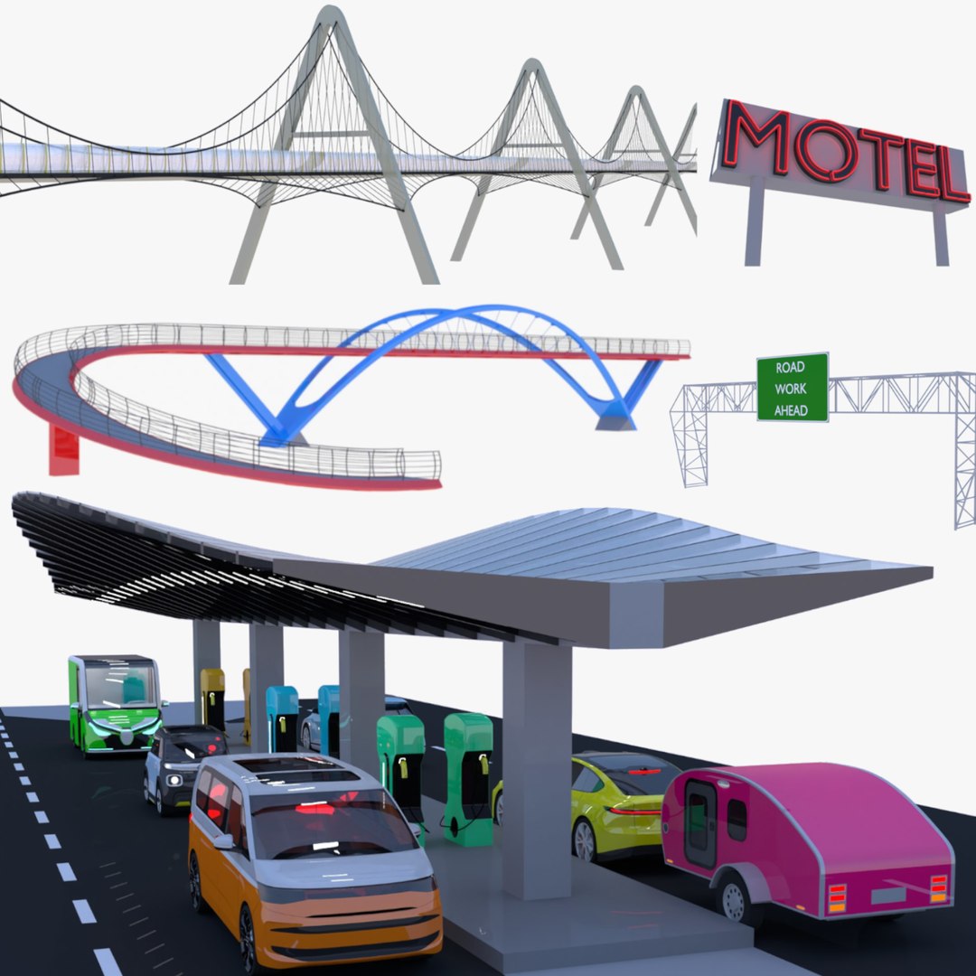 Traffic Assets Collection V 3D - TurboSquid 2192127