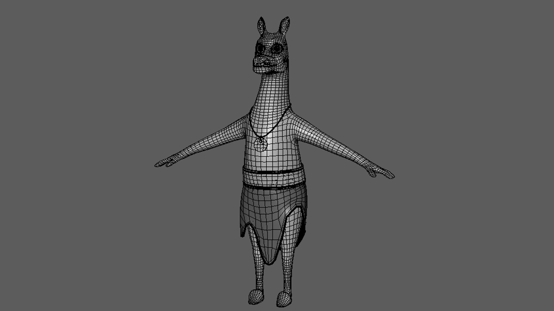 Cartoon Donkey- base mesh 3D model - TurboSquid 2182650