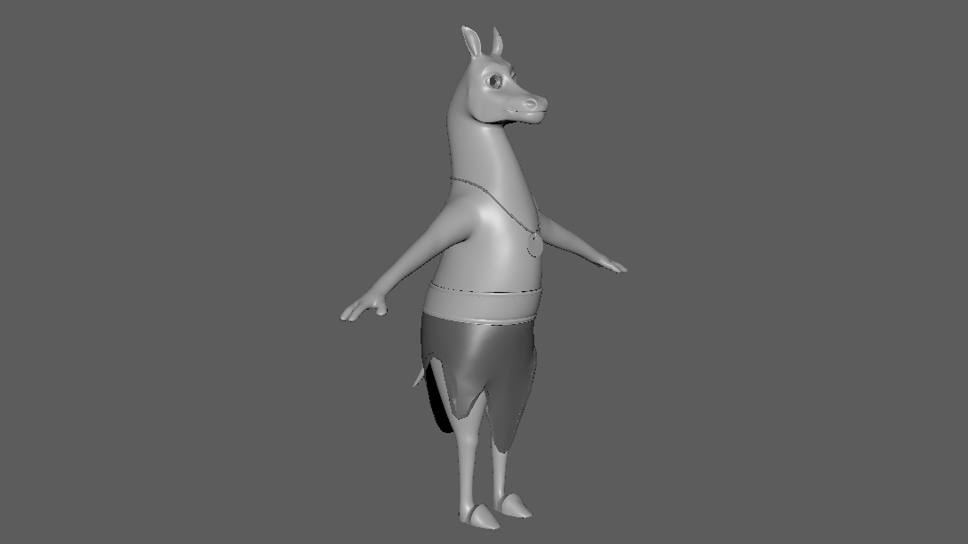 Cartoon Donkey- base mesh 3D model - TurboSquid 2182650