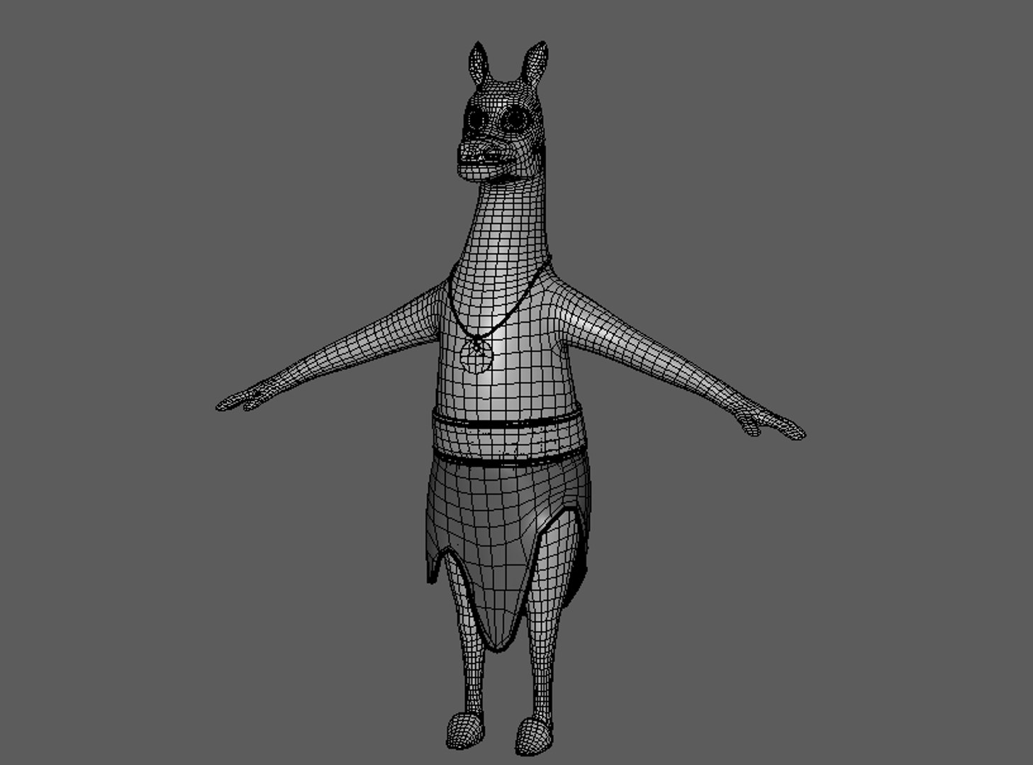 Cartoon Donkey- base mesh 3D model - TurboSquid 2182650