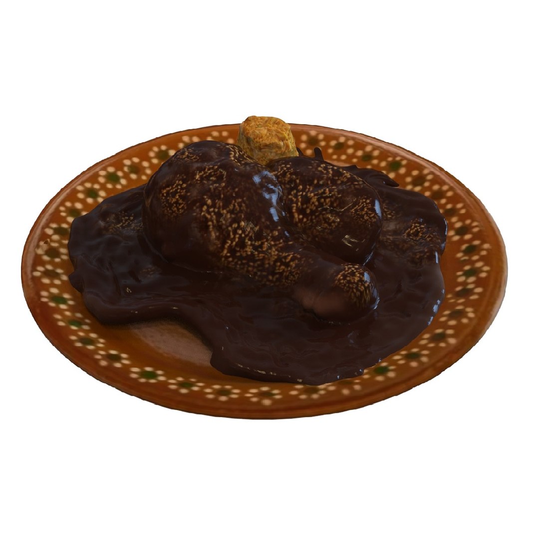 3D Mole Poblano Mexican Food Model - TurboSquid 2323383