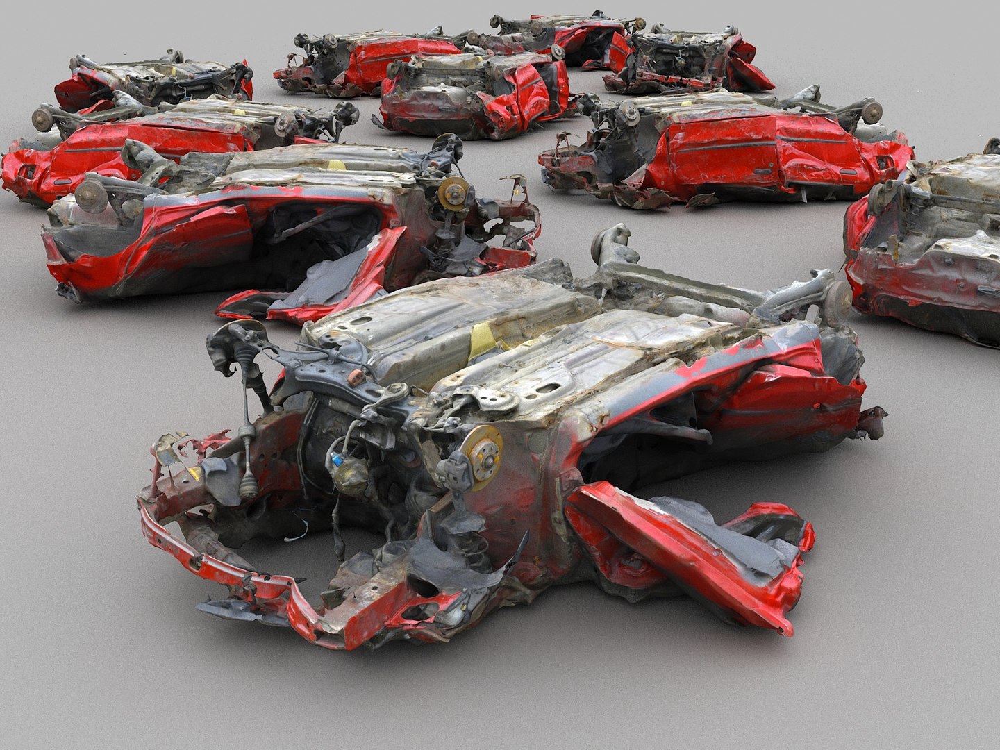 Car Wreck 16k 3D Model - TurboSquid 1391168